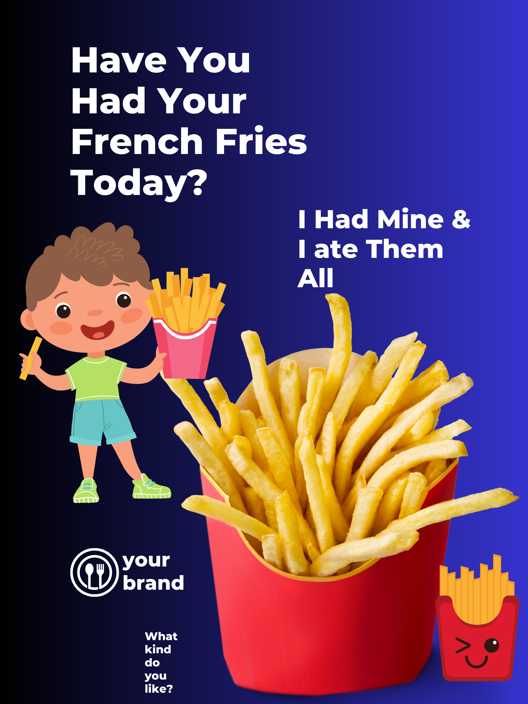 July 13th National French Fries Day – Children's Spot