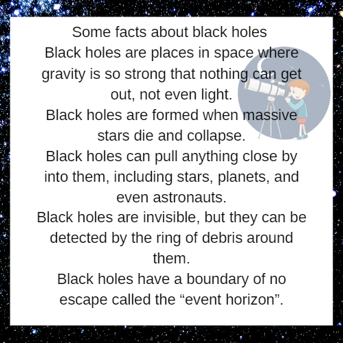 A Black Hole – Children's Spot